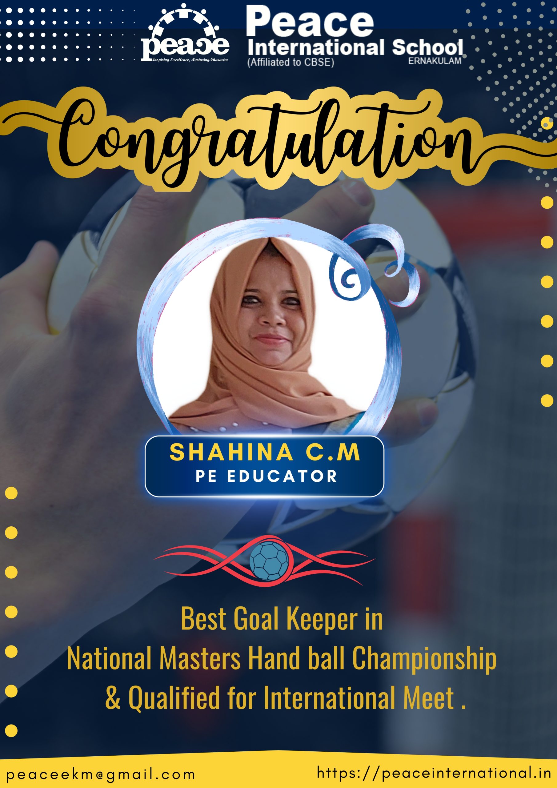 Congratulation for your achievement!! - Peace International.in